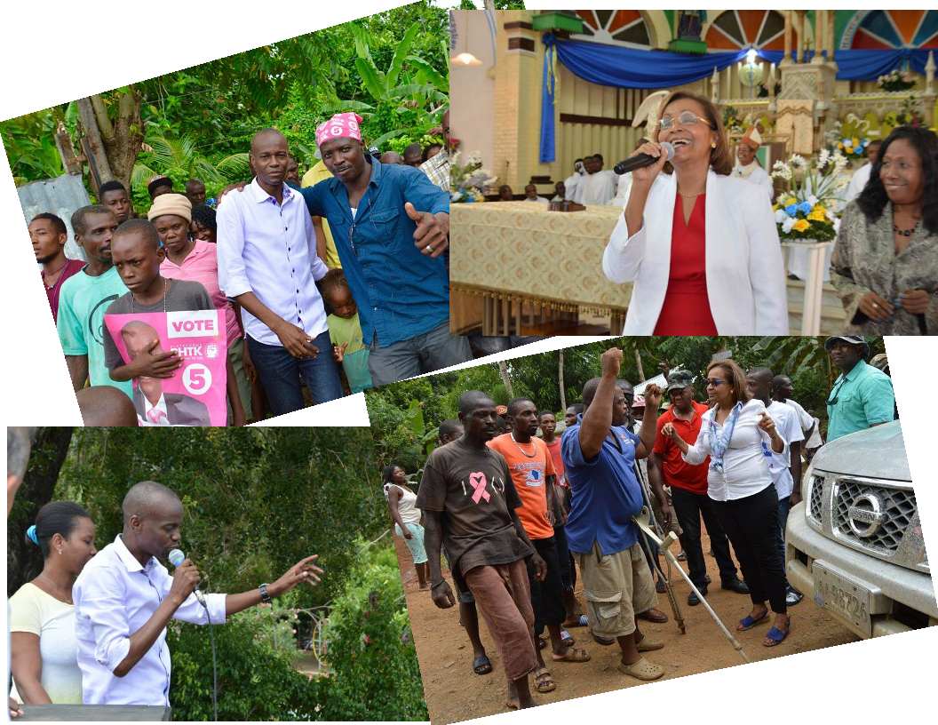 Campagne de proximité pour Maryse Narcisse et Jovenel Moise dans la ...