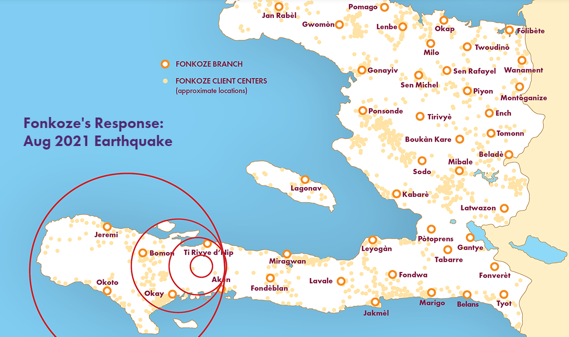 Haïti : plan de réponse au séisme du 14 août de FONKOZE - Rezo Nòdwès